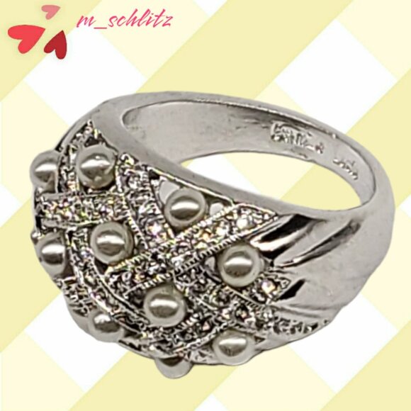 Camille Lucie | Jewelry | New Camille Lucie Plated Ring With Synthetic ...